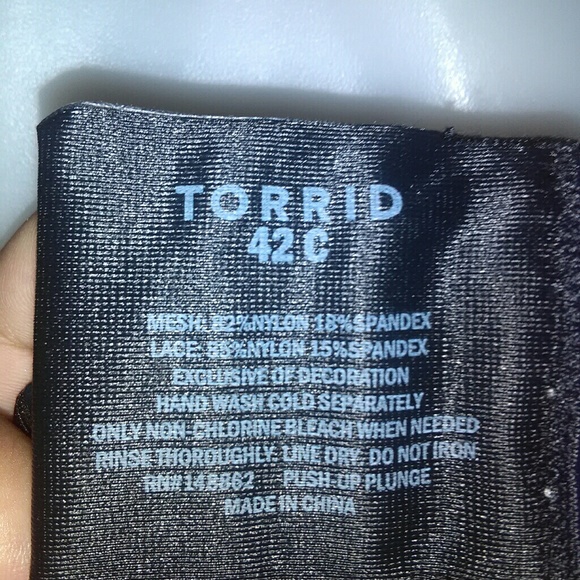 torrid | Intimates & Sleepwear | Torrid Sexy Blueblack Fishnet Lace Bra ...